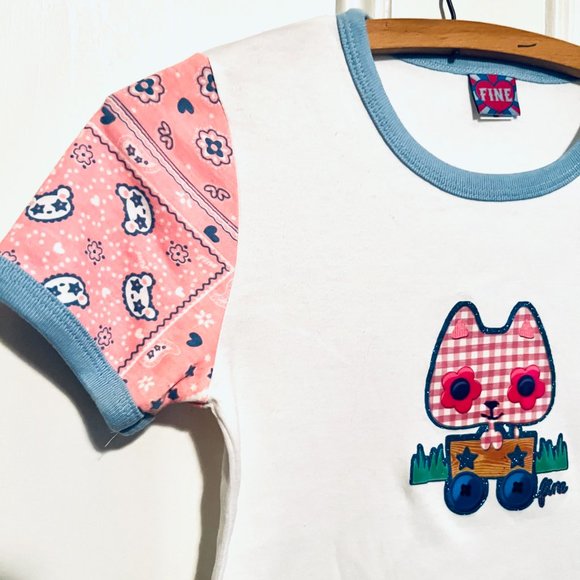 Mighty Fine | Tops | Rare Hello Kitty Gokart Tshirt By Fine Gingham ...